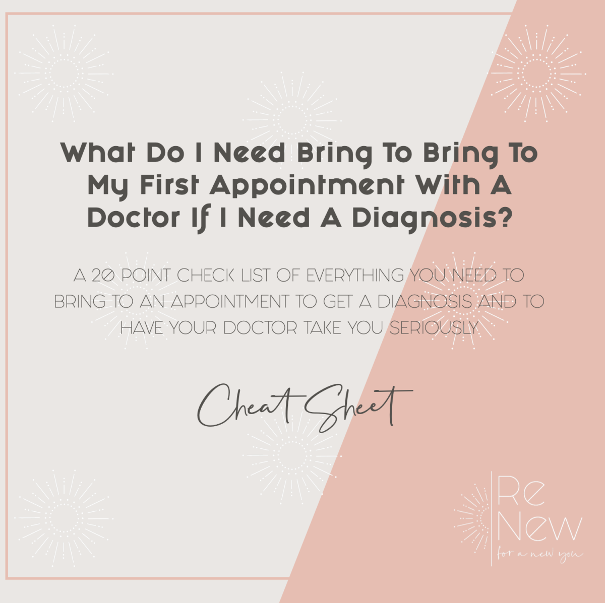 What Do I Need to Bring to My First Appointment with a Doctor If I Need ...